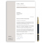 Lebenslauf Vorlage "Celine" – Deine Bewerbungsvorlage